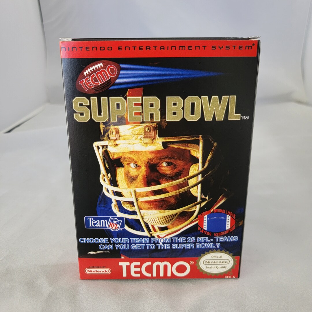 Tecmo Super Bowl | NTSC | Nintendo | NES | En | Reproduction Box - Etsy