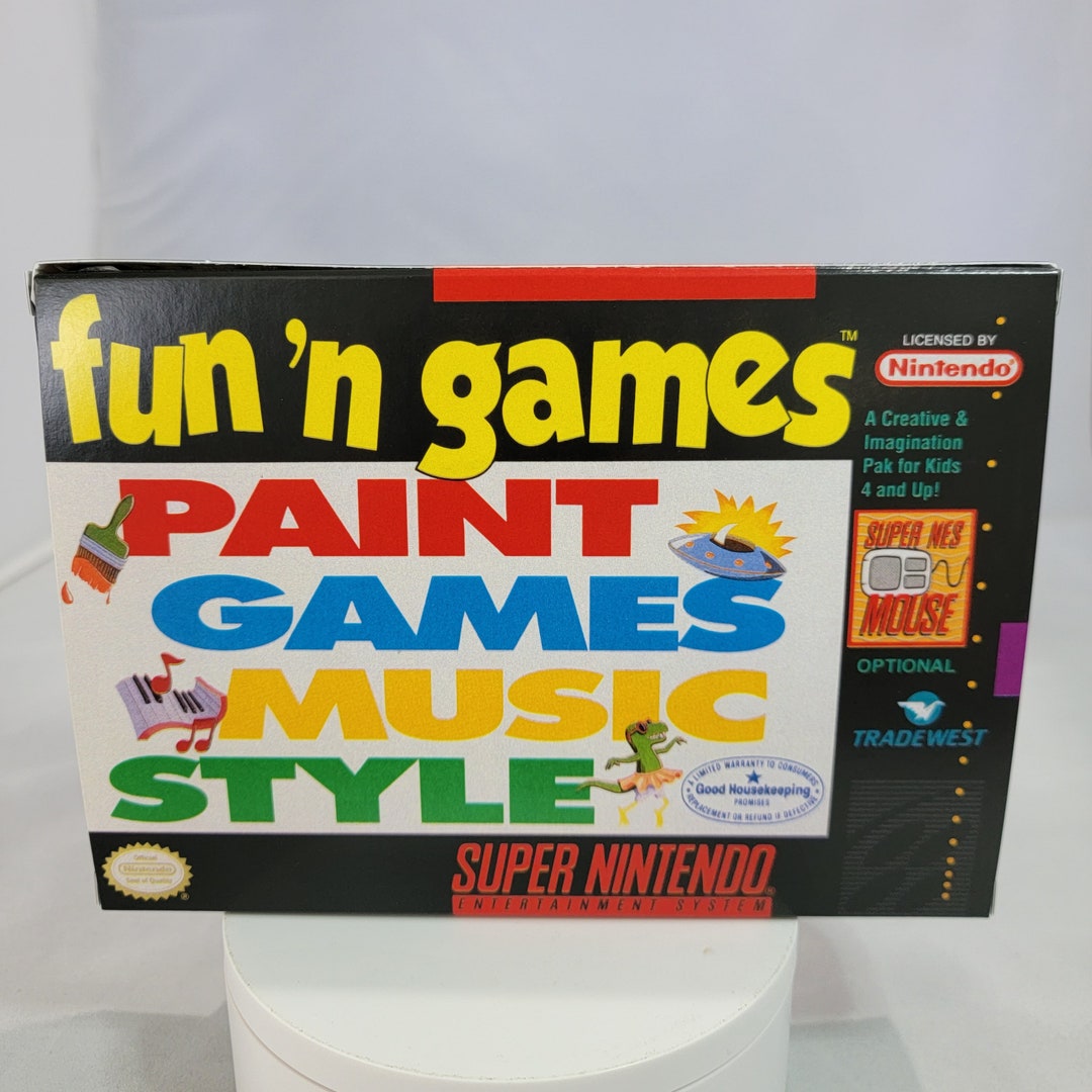 Fun N Games | NTSC | Super Nintendo | SNES | En | Reproduction Box and ...