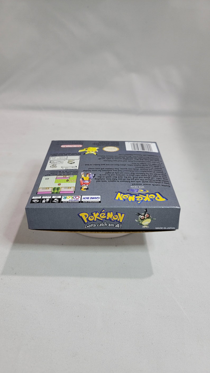 Pokemon Silver | NTSC | Gameboy Color | GBC | En | Reproduction Box and ...