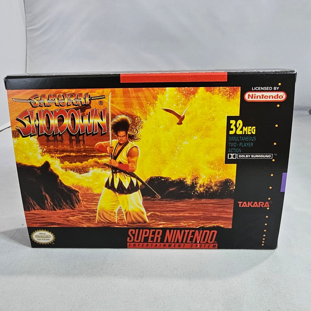 Samurai Shodown | NTSC | Super Nintendo | SNES | En | Reproduction Box ...