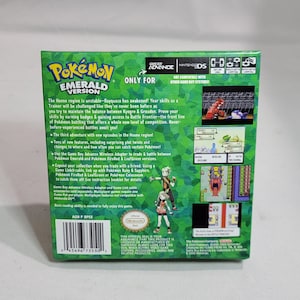 Pokemon Emerald | NTSC | Gameboy Advance | GBA | En | Reproduction Box ...