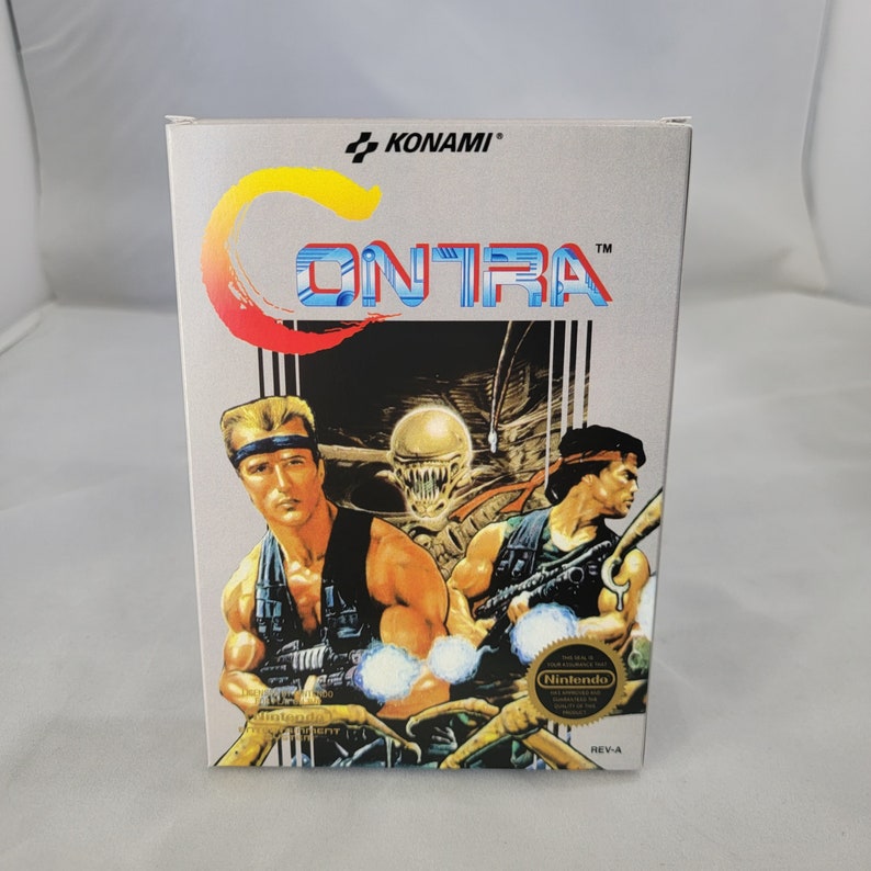 Contra | NTSC | Nintendo | NES | En | Reproduction Box - Etsy