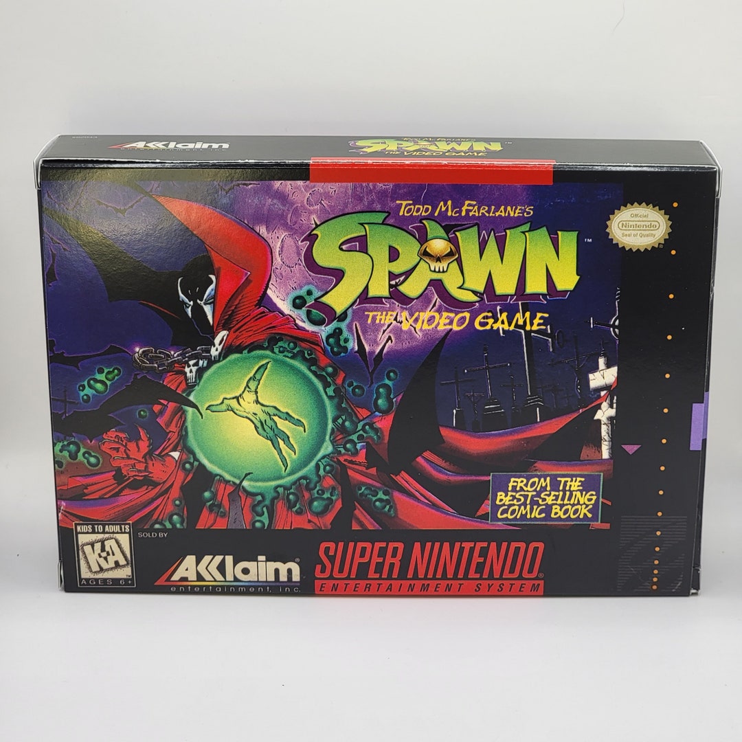 Spawn | NTSC | Super Nintendo | SNES | En | Reproduction Box and Inner ...