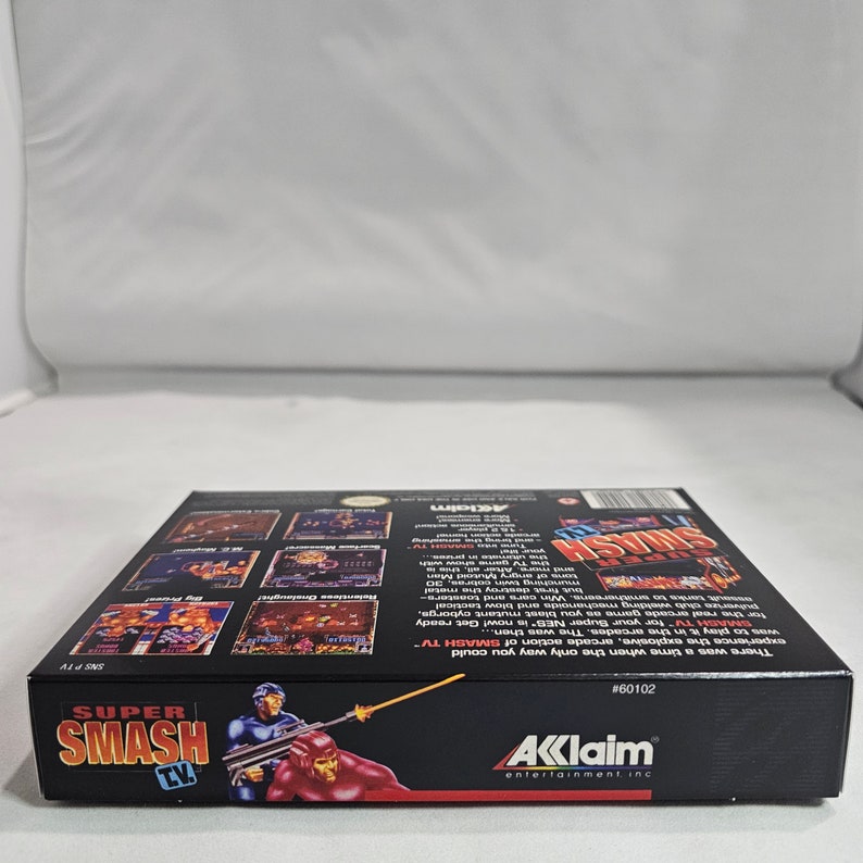 Super Smash TV | NTSC | Super Nintendo | SNES | En | Reproduction Box ...
