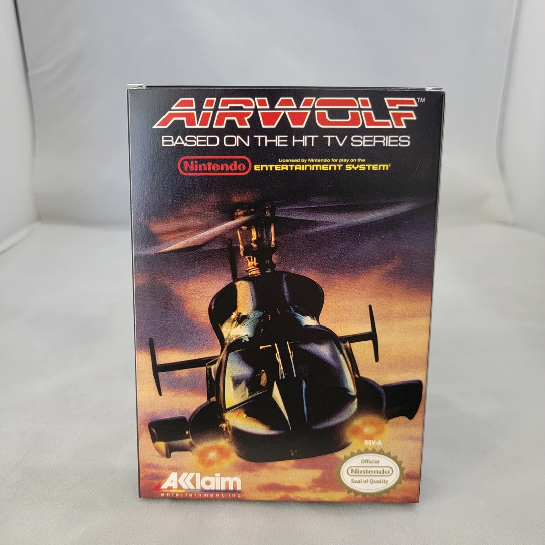 Airwolf | NTSC | Nintendo | NES | En | Reproduction Box - Etsy