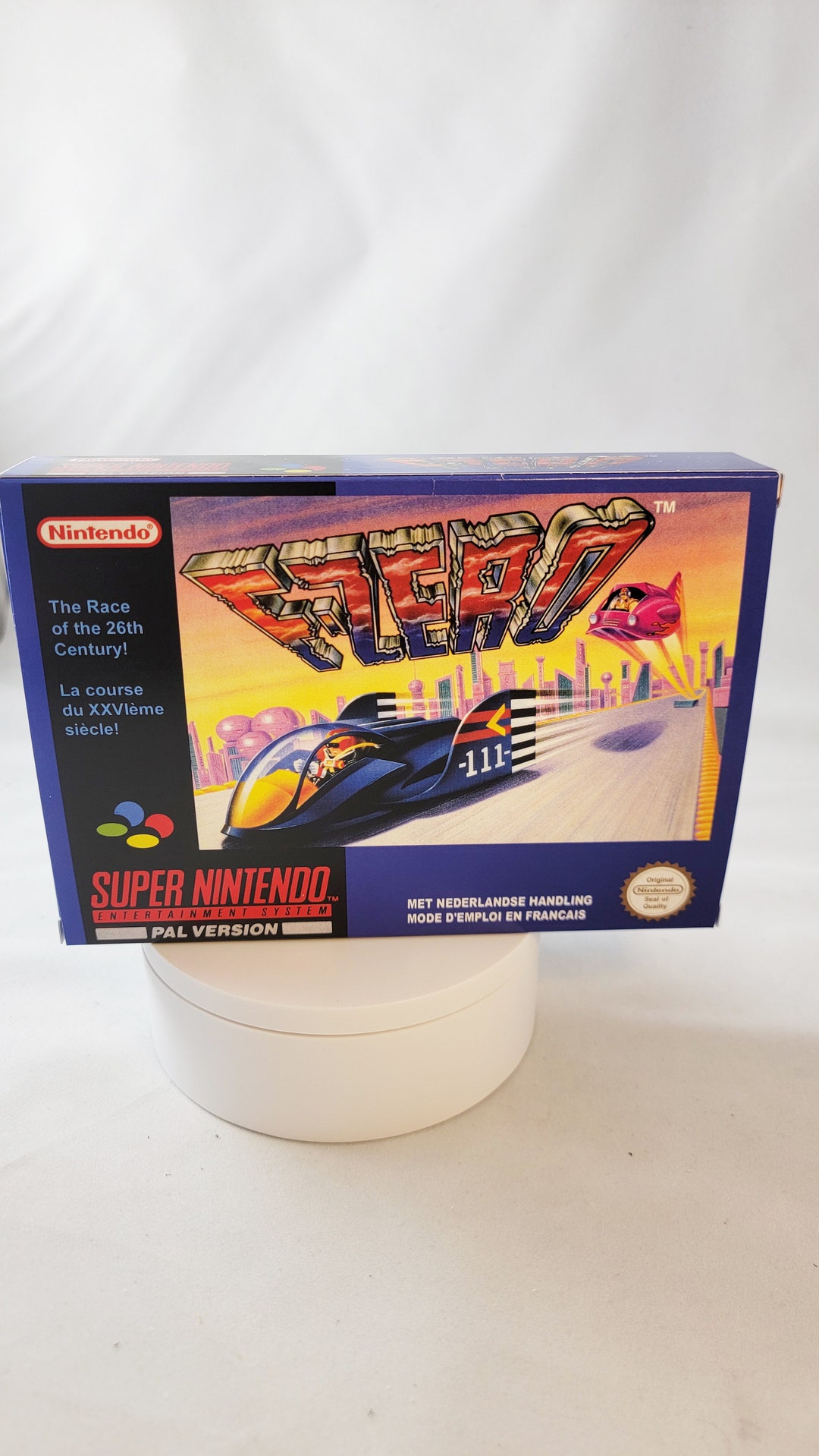 F-zero | PAL | Super Nintendo | SNES | En,fr | Reproduction Box and ...
