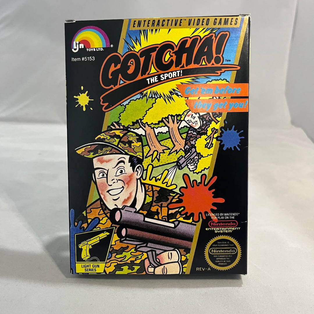 Gotcha! | NTSC | Nintendo | NES | En | Reproduction Box - Etsy