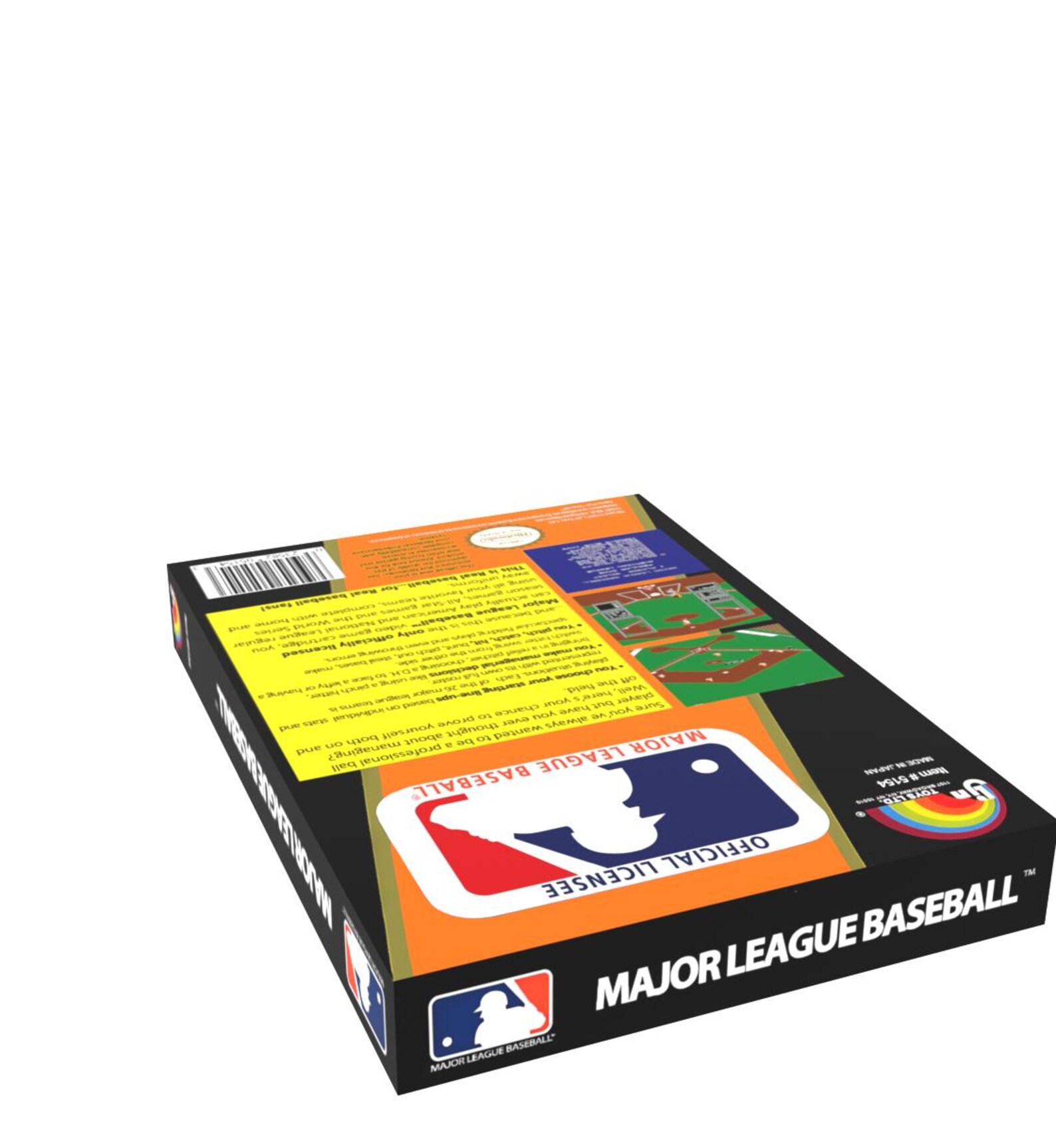 Major League Baseball | NTSC | Nintendo | NES | En | Reproduction Box ...