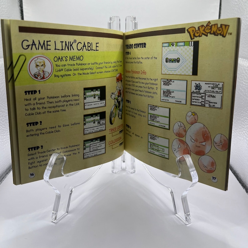 Pokemon Blue | NTSC | Gameboy | GB | En | User Instruction Manual - Etsy