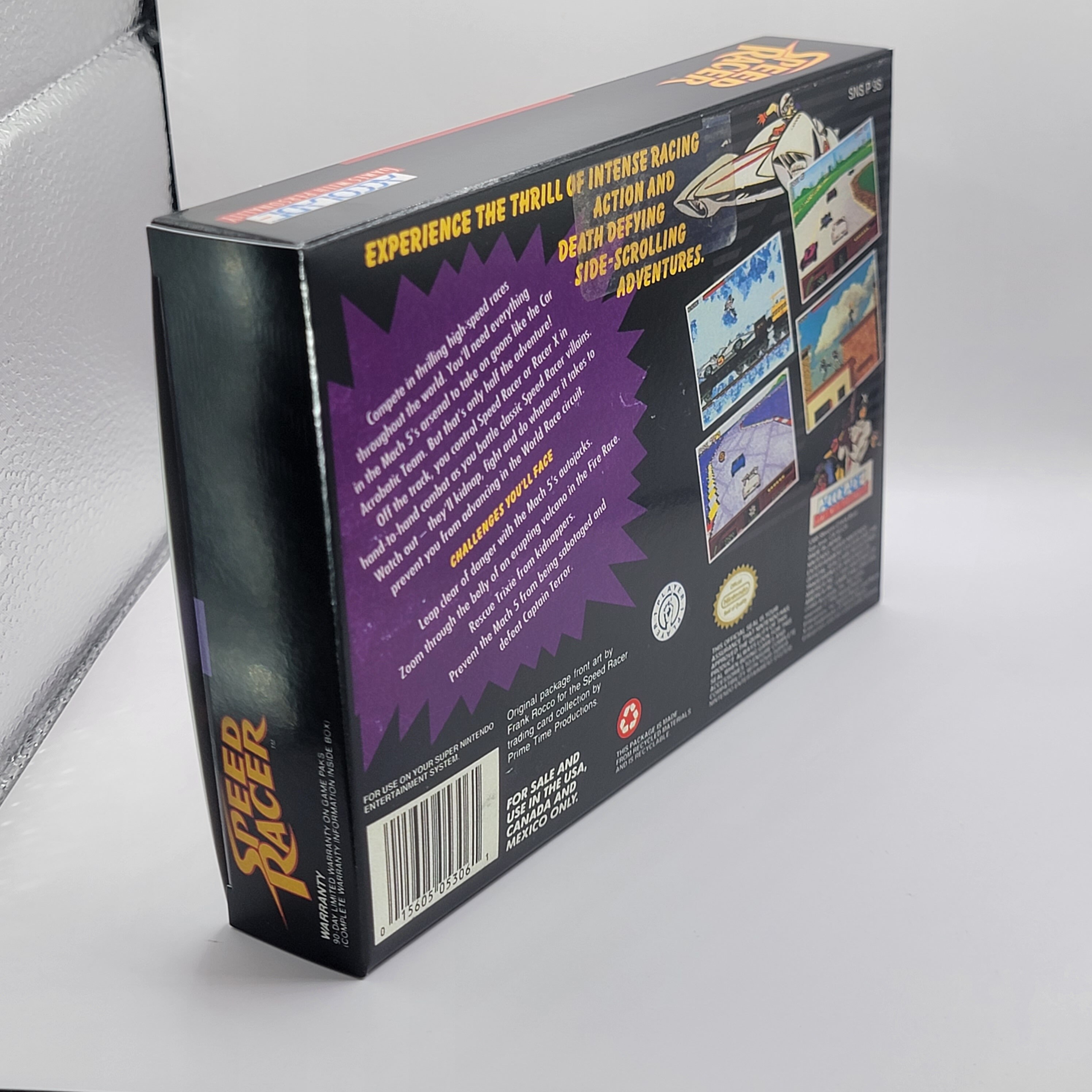 Speed Racer | NTSC | Super Nintendo | SNES | En | Reproduction Box and ...