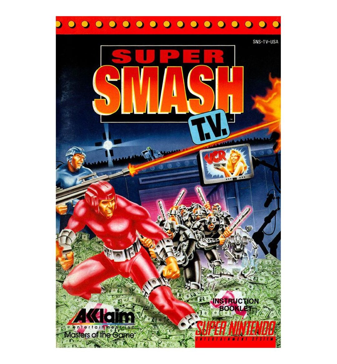 Super Smash TV | NTSC | Super Nintendo | SNES | En | User Instruction ...