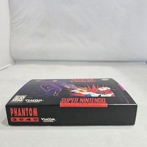 Phantom 2040 | NTSC | Super Nintendo | SNES | En | Reproduction Box and ...