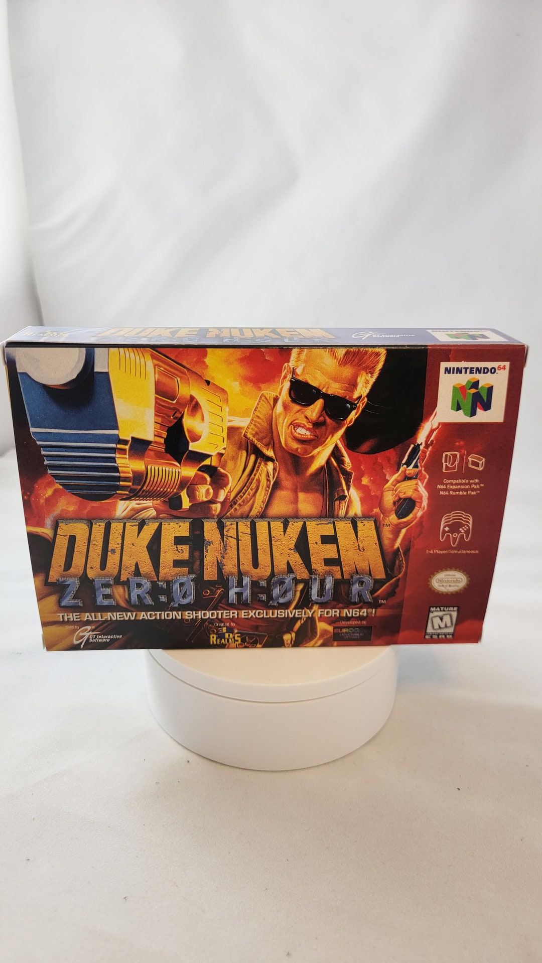 Duke Nukem Zero Hour | NTSC | Nintendo 64 | N64 | En | Reproduction Box ...