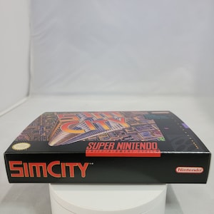 Sim City | NTSC | Super Nintendo | SNES | En | Reproduction Box and ...