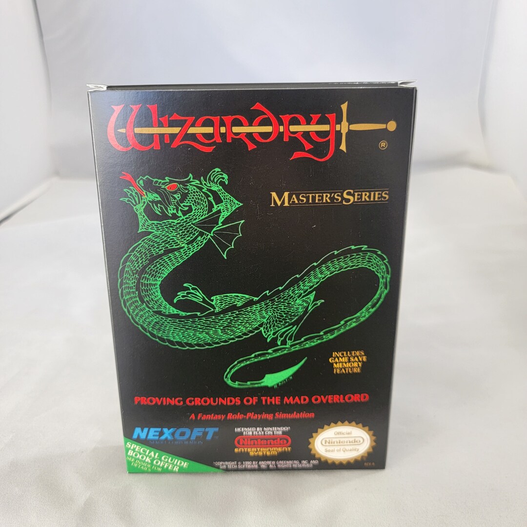 Wizardry | NTSC | Nintendo | NES | En | Reproduction Box - Etsy