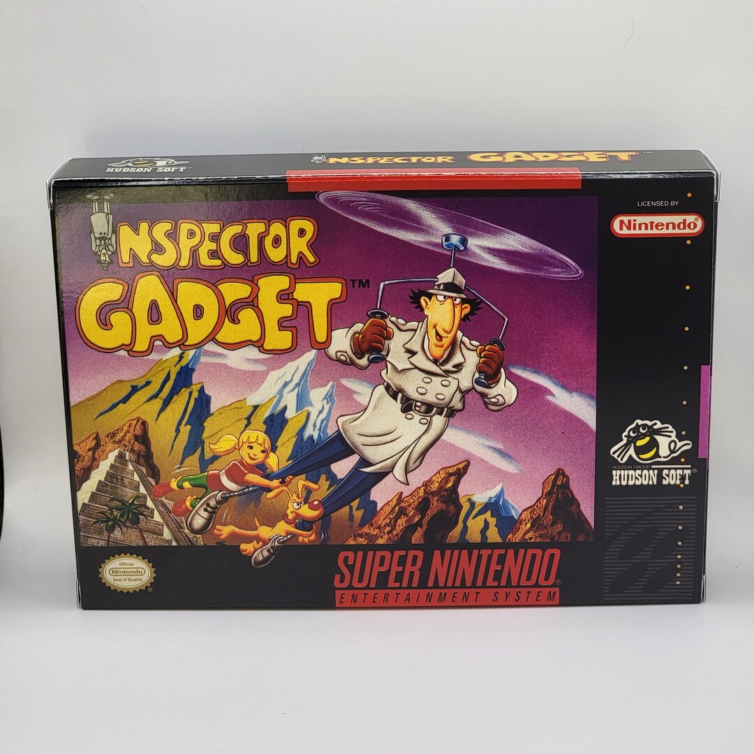 Inspector Gadget | NTSC | Super Nintendo | SNES | En | Reproduction Box ...