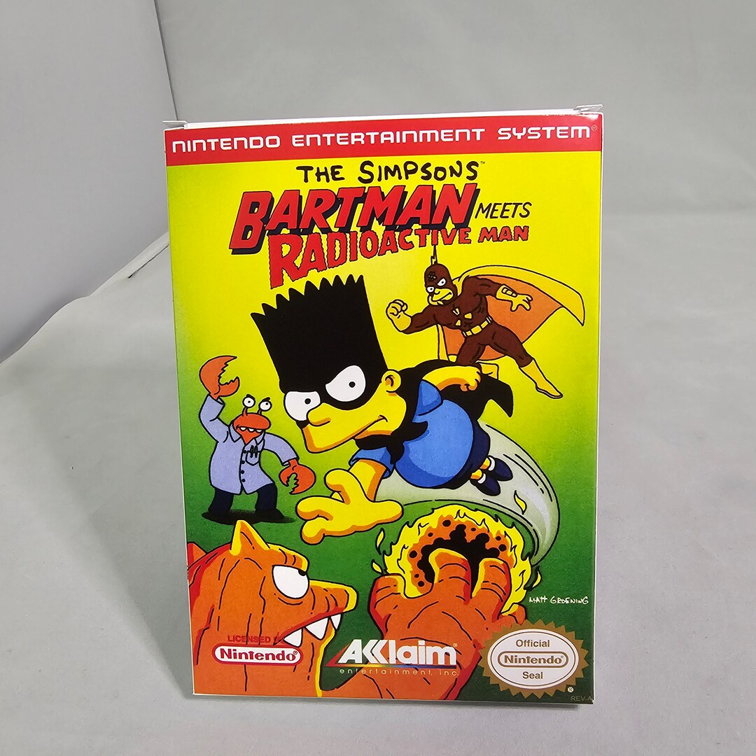 The Simpsons Bartman Meets Radioactive Man | NTSC | Nintendo | NES | En ...