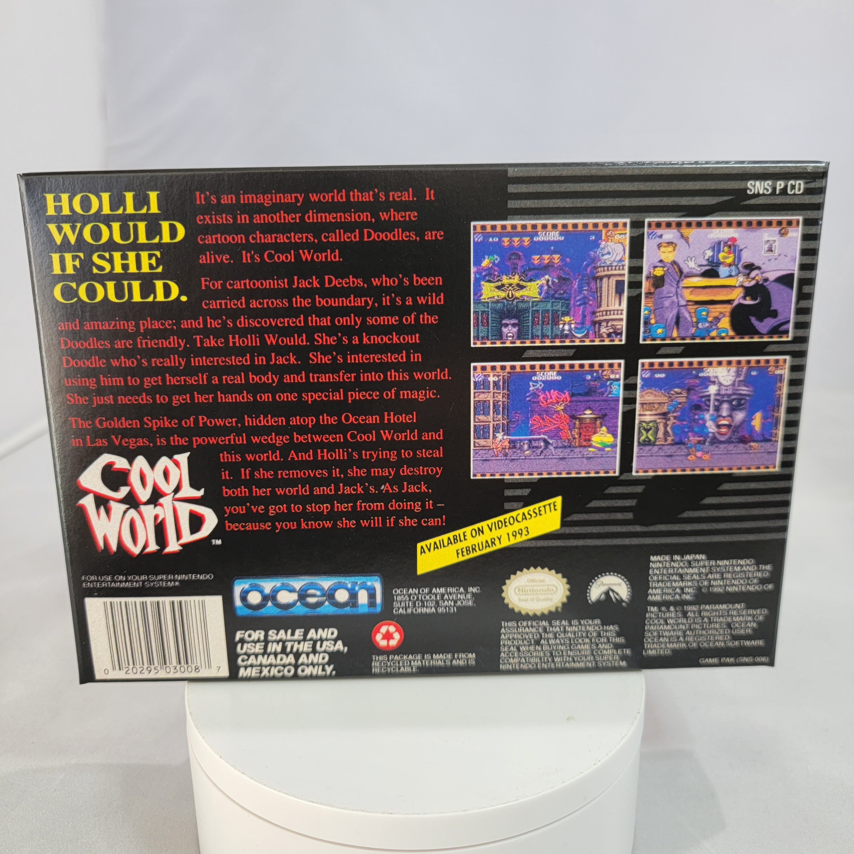 Cool World | NTSC | Super Nintendo | SNES | En | Reproduction Box and ...