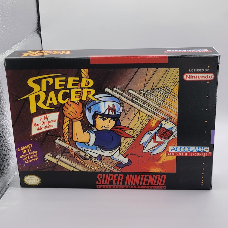 Speed Racer | NTSC | Super Nintendo | SNES | En | Reproduction Box and ...