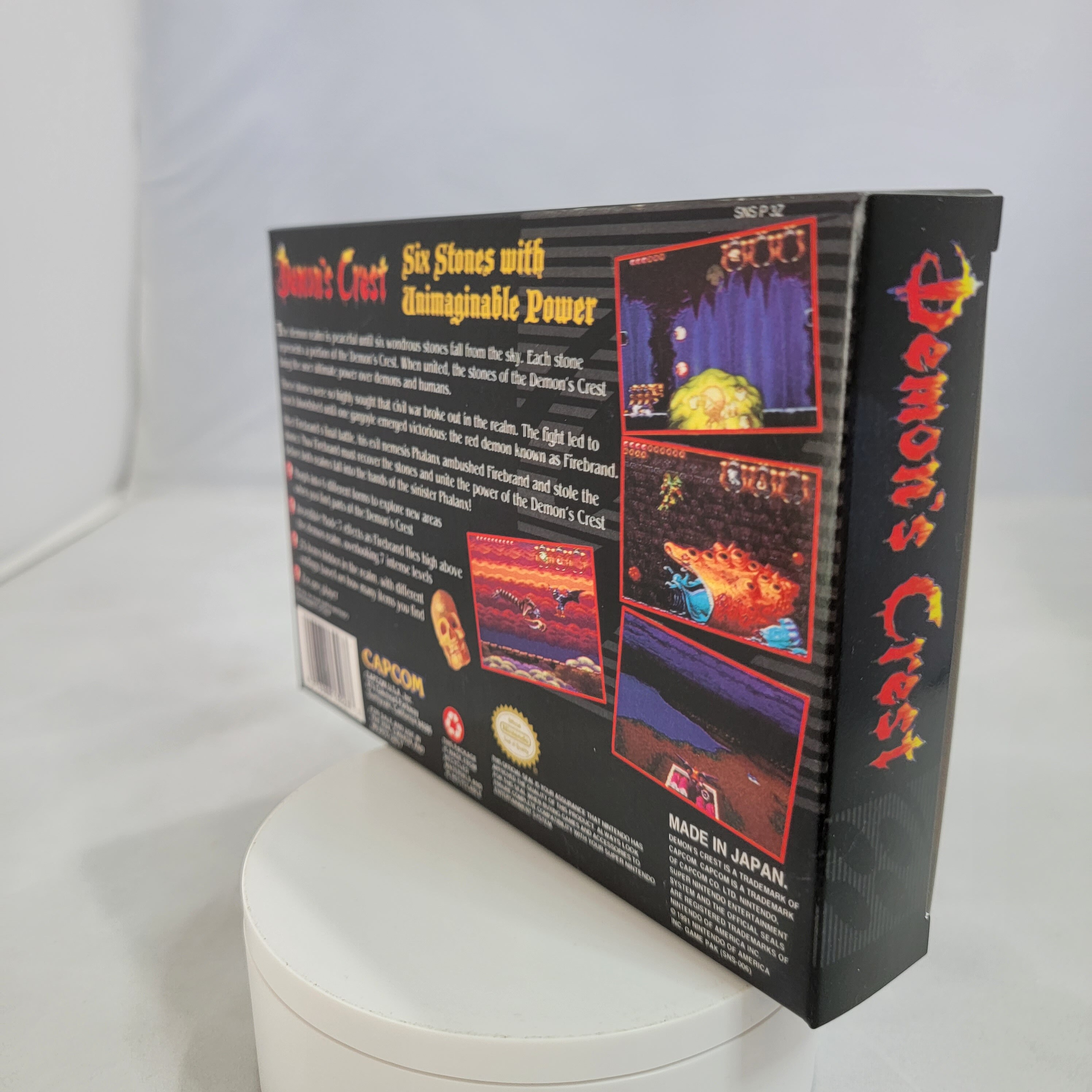 Demon's Crest | NTSC | Super Nintendo | SNES | En | Reproduction Box ...