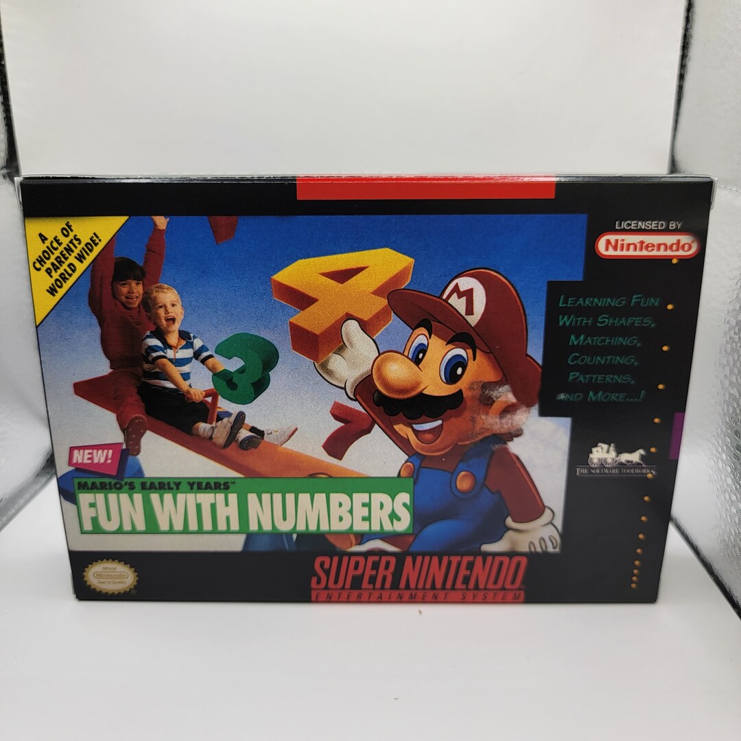 Mario's Early Years Fun With Numbers | NTSC | Super Nintendo | SNES ...