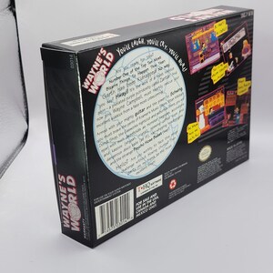 Wayne's World | NTSC | Super Nintendo | SNES | En | Reproduction Box ...