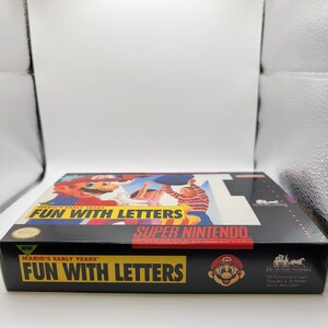 Mario's Early Years Fun With Letters | NTSC | Super Nintendo | SNES ...