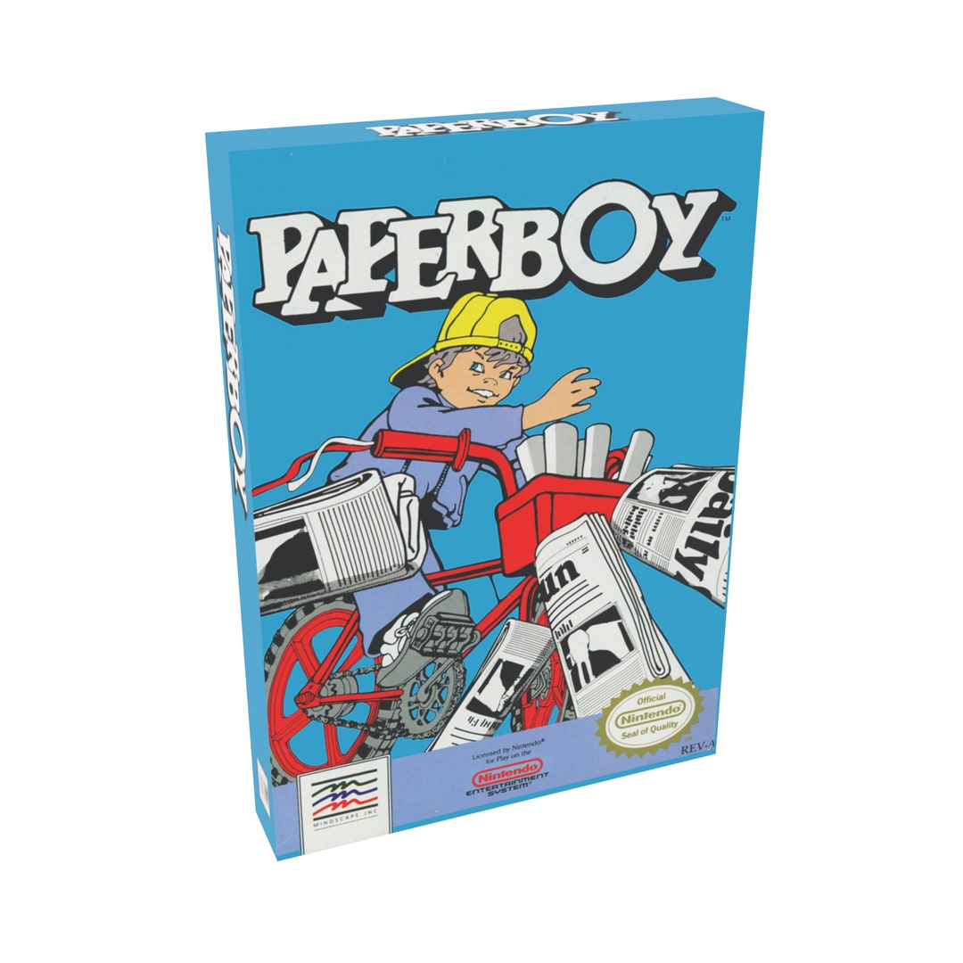 Paperboy NTSC Nintendo NES En Reproduction Box Etsy