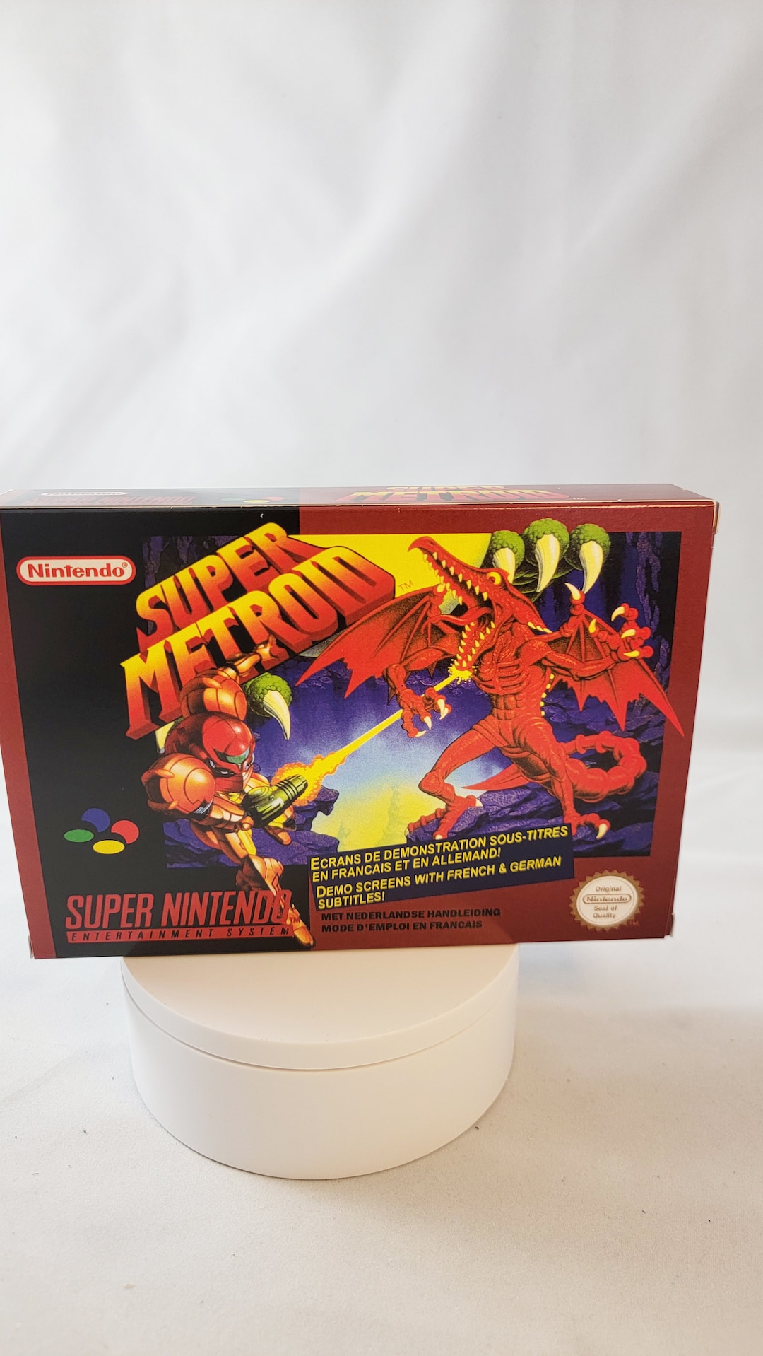 Super Metroid | PAL | Super Nintendo | SNES | En,fr| Reproduction Box ...