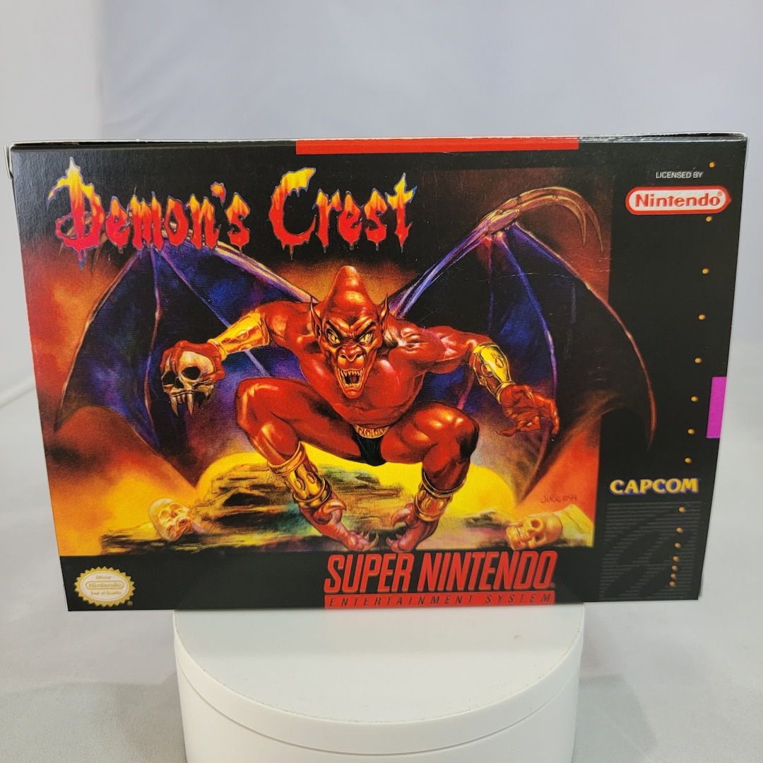 Demon's Crest | NTSC | Super Nintendo | SNES | En | Reproduction Box ...