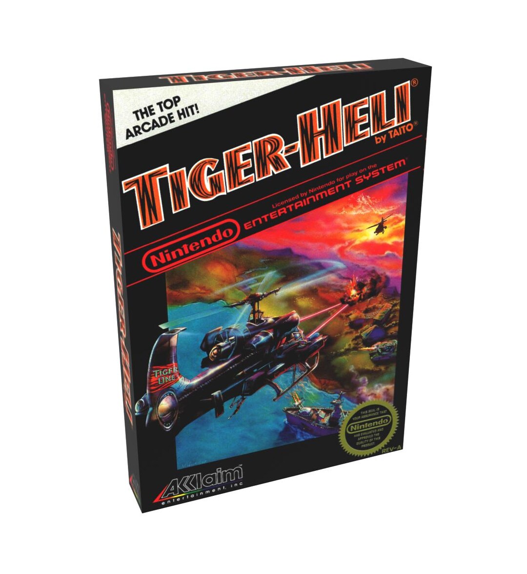 Tiger Heli | NTSC | Nintendo | NES | En | Reproduction Box - Etsy