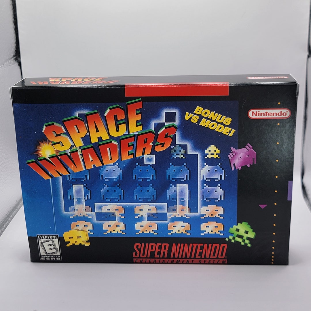 Space Invaders | NTSC | Super Nintendo | SNES | En | Reproduction Box ...