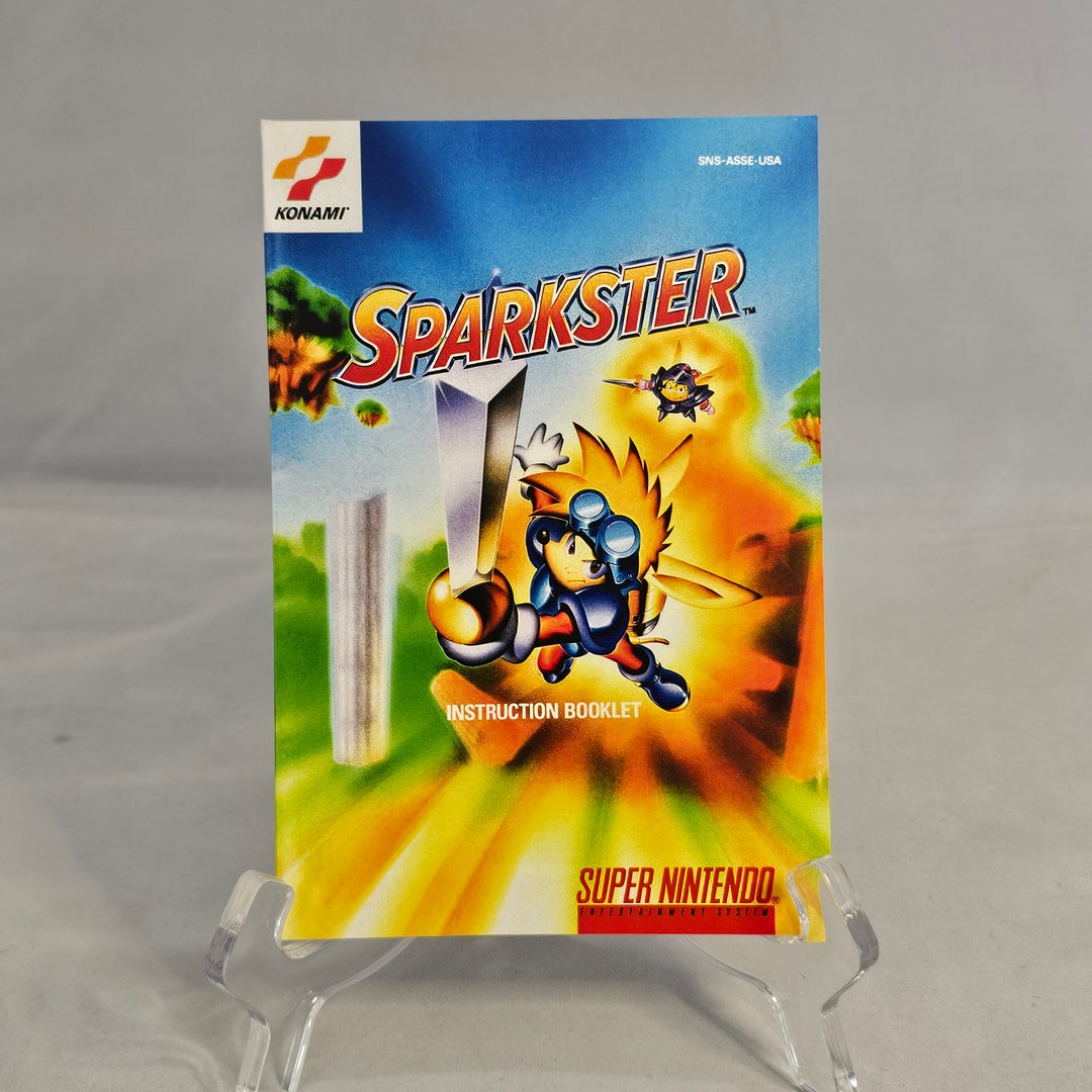Sparkster | NTSC | Super Nintendo | SNES | En | User Instruction Manual - Etsy