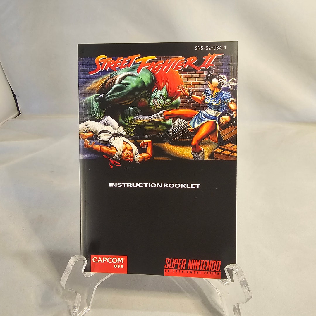 Street Fighter 2 | NTSC | Super Nintendo | SNES | En | User Instruction ...