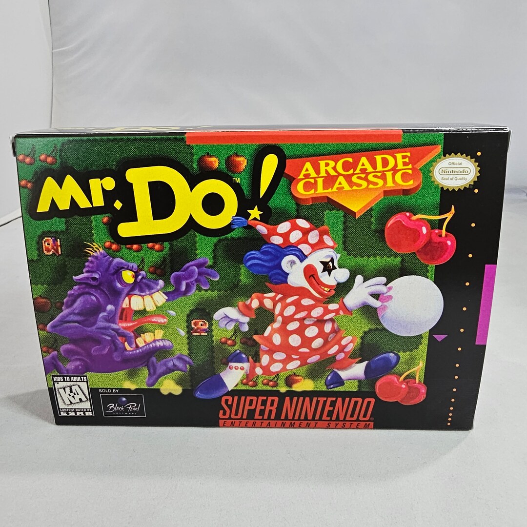 Mr. Do! | NTSC | Super Nintendo | SNES | En | Reproduction Box and ...