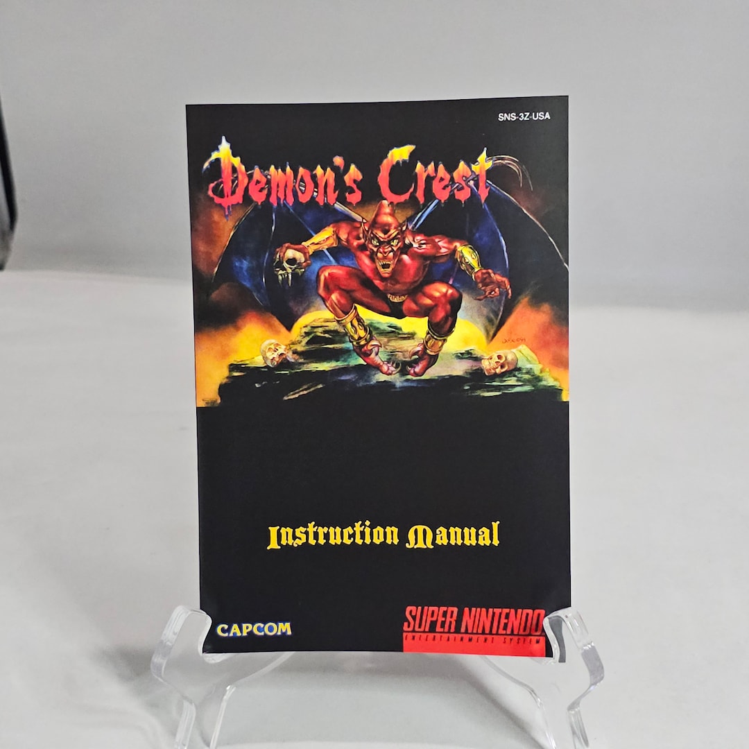 Demon's Crest | NTSC | Super Nintendo | SNES | En | User Instruction ...