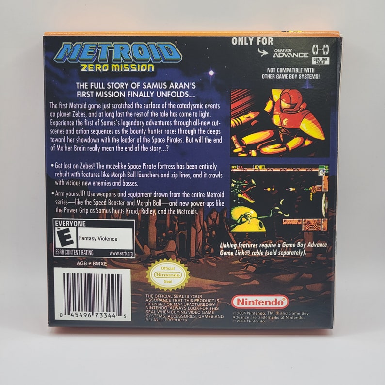 Metroid Zero Mission | NTSC | Gameboy Advance | GBA | En | Reproduction ...
