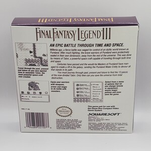 Final Fantasy Legend 3 | NTSC | Gameboy | GB | En | Reproduction Box ...