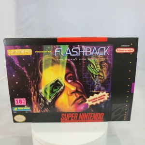 Flashback | NTSC | Super Nintendo | SNES | En | Reproduction Box and ...