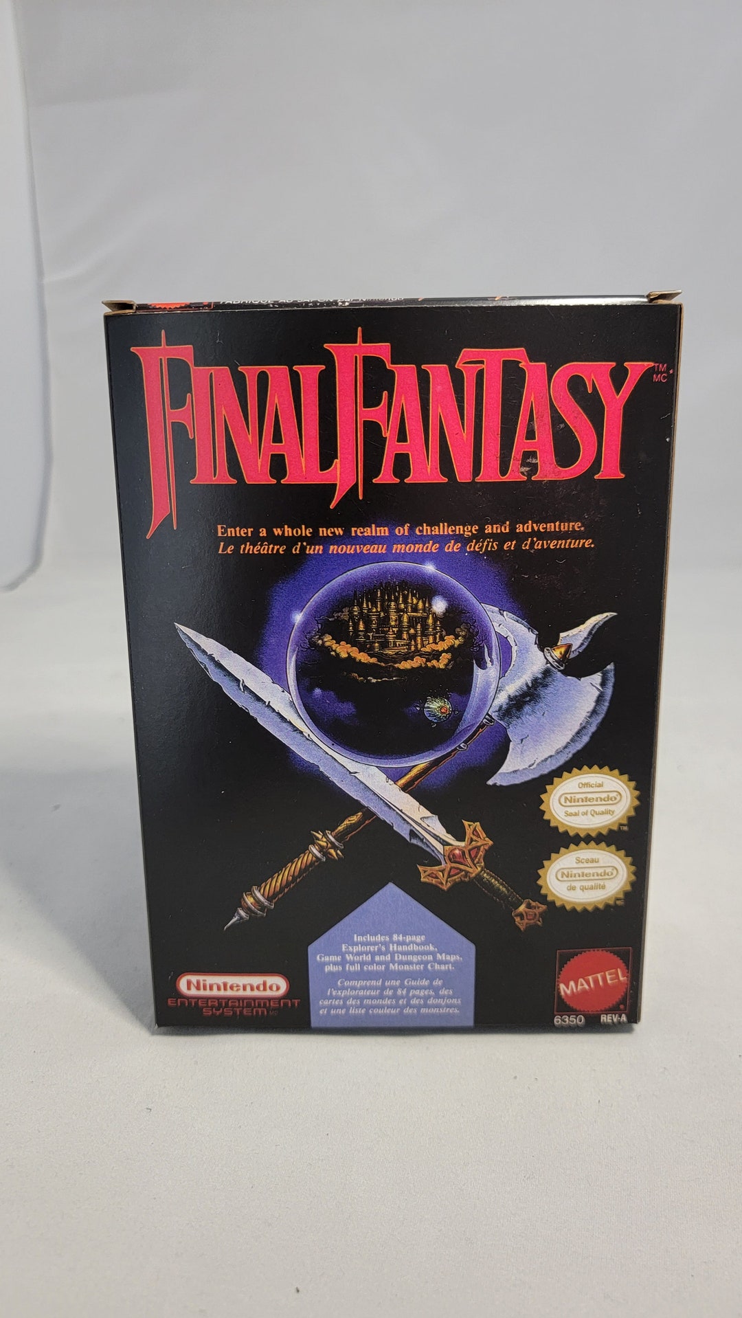 Final Fantasy | PAL | Nintendo | NES | En,fr | Reproduction Box - Etsy