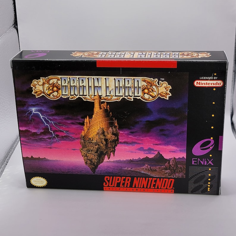 Brain Lord | NTSC | Super Nintendo | SNES | En | Reproduction Box and ...