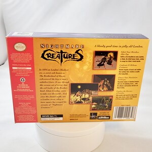 Nightmare Creatures | NTSC | Nintendo 64 | N64 | En | Reproduction Box ...