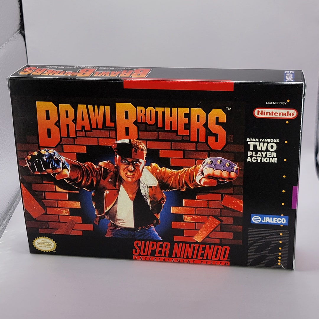Brawl Brothers | NTSC | Super Nintendo | SNES | En | Reproduction Box ...