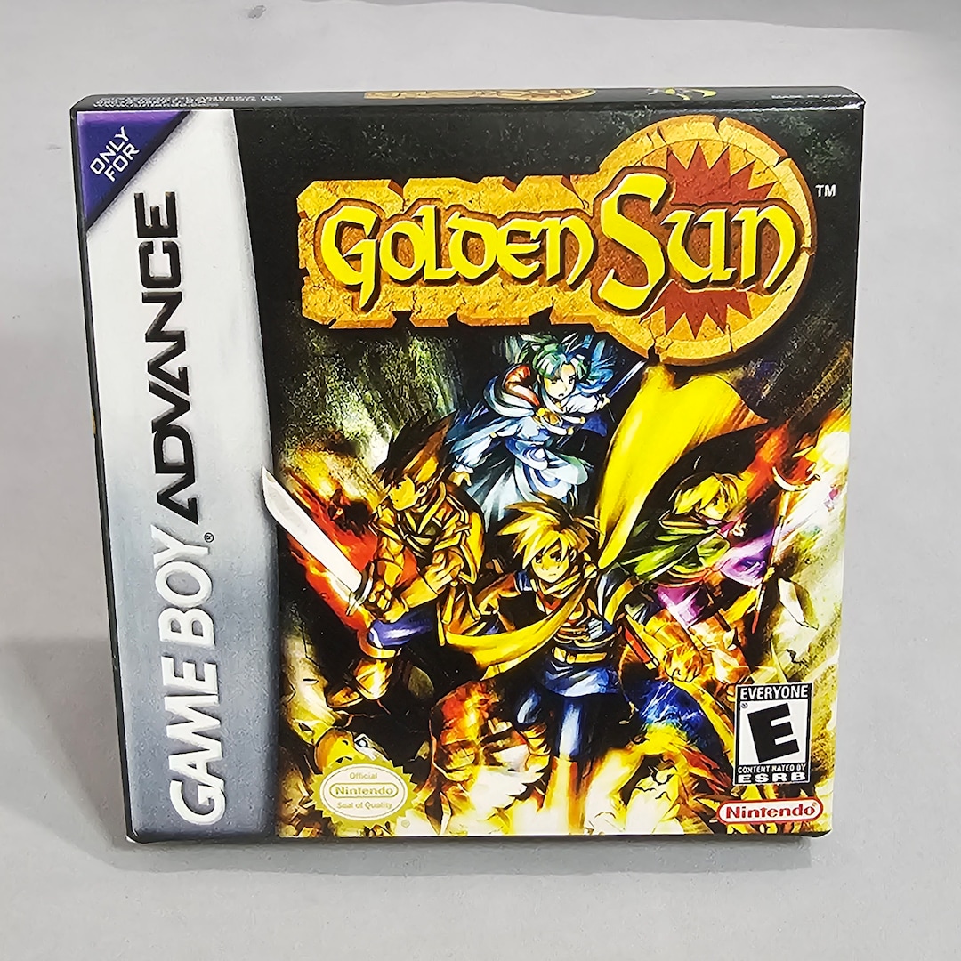 Golden Sun | NTSC | Gameboy Advance | GBA | En | Reproduction Box and ...