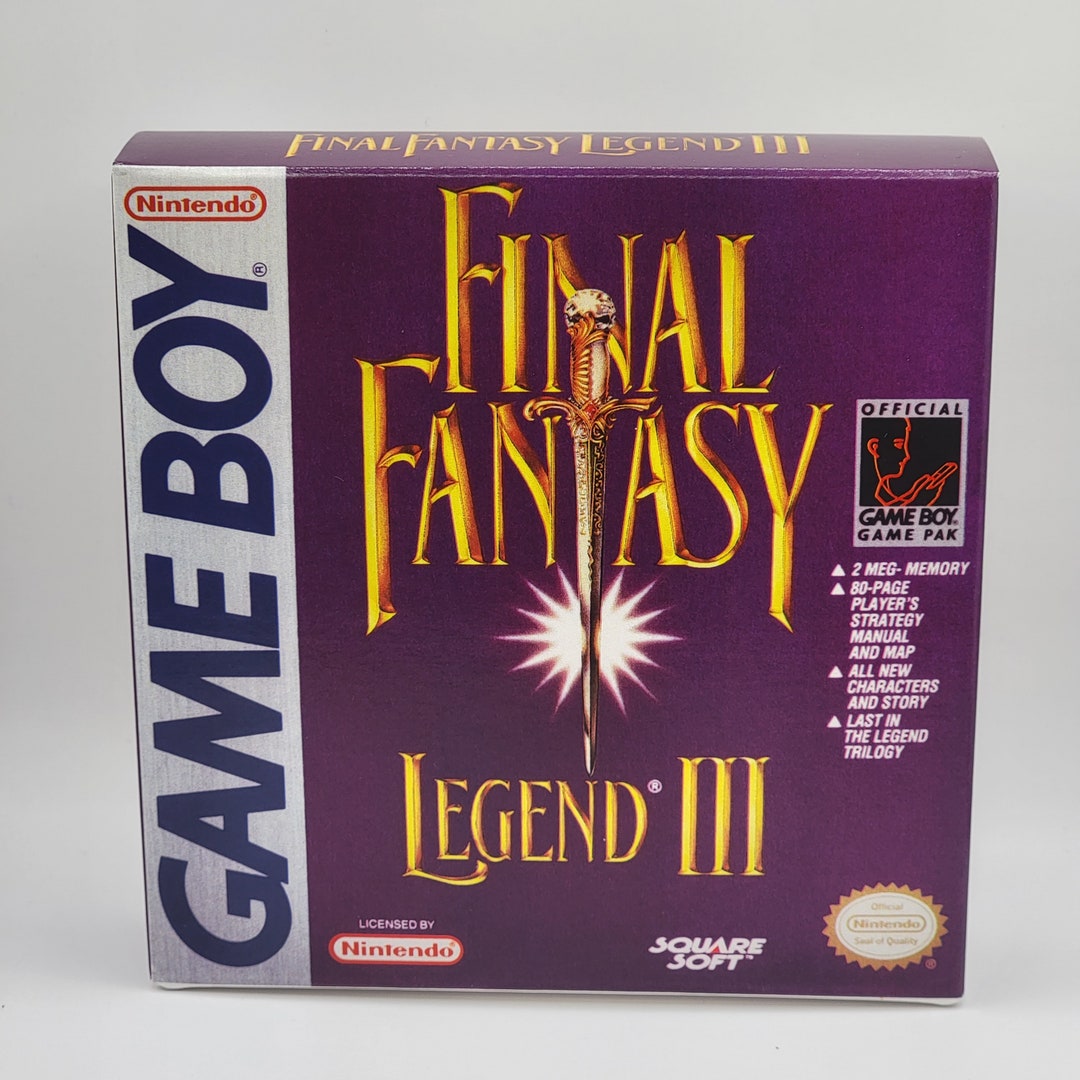 Final Fantasy Legend 3 | NTSC | Gameboy | GB | En | Reproduction Box ...