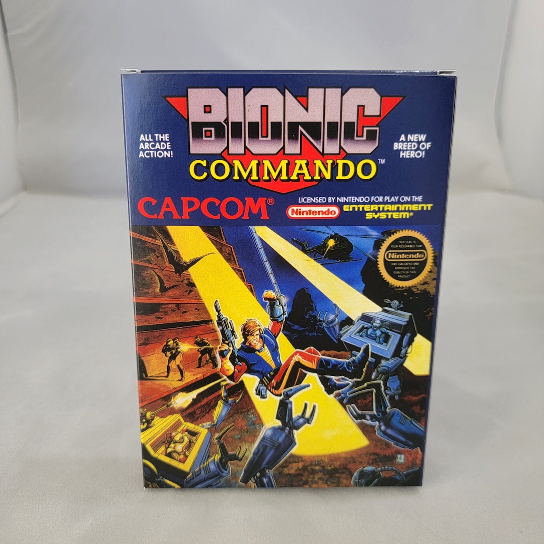 Bionic Commando | NTSC | Nintendo | NES | En | Reproduction Box - Etsy