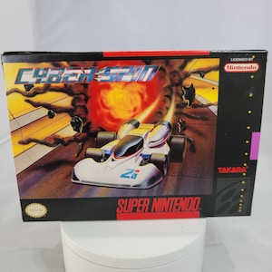 Cyber Spin | NTSC | Super Nintendo | SNES | En | Reproduction Box and ...