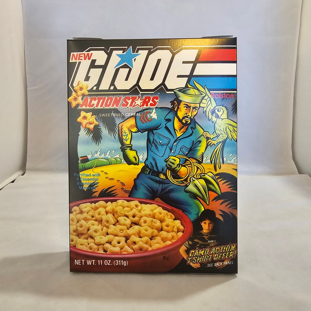 G.I. Joe Action Stars | Ralston | Reproduction Vintage Cereal Box - Etsy