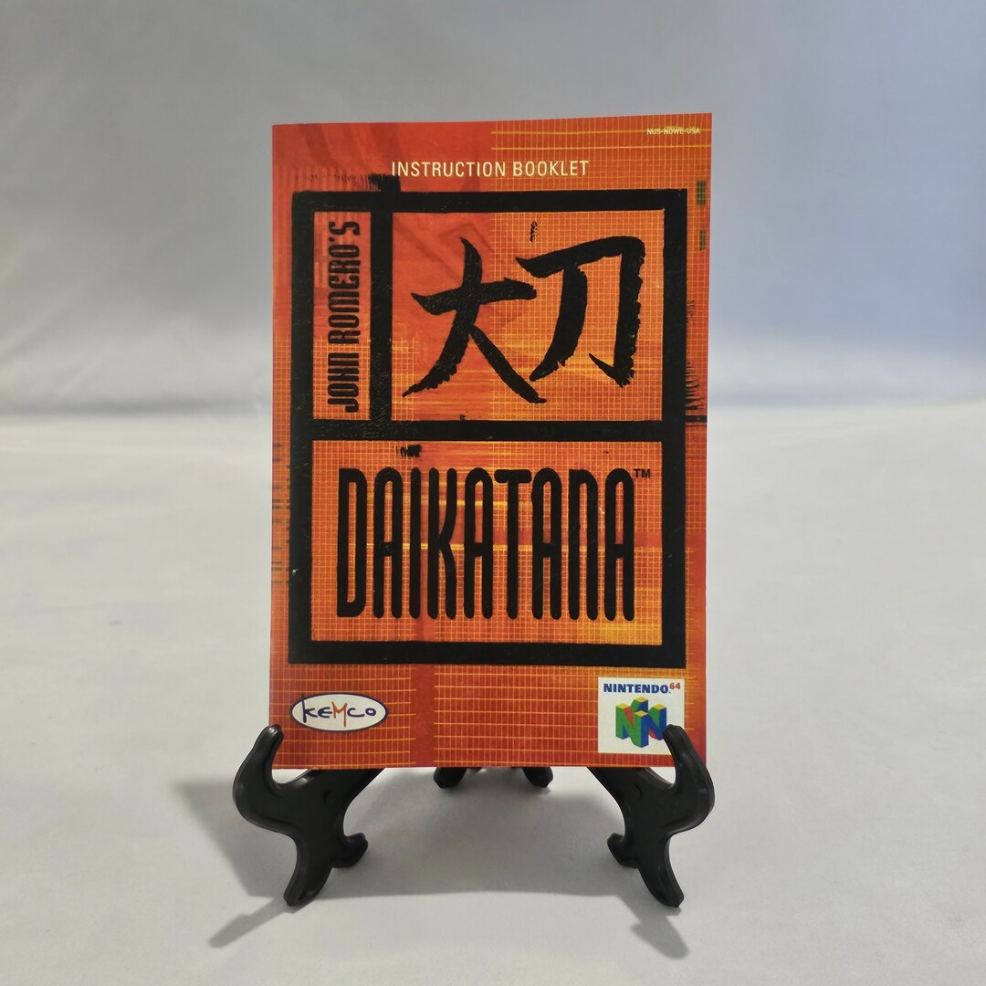 Daikatana | NTSC | Nintendo 64 | N64 | En | User Instruction Manual - Etsy