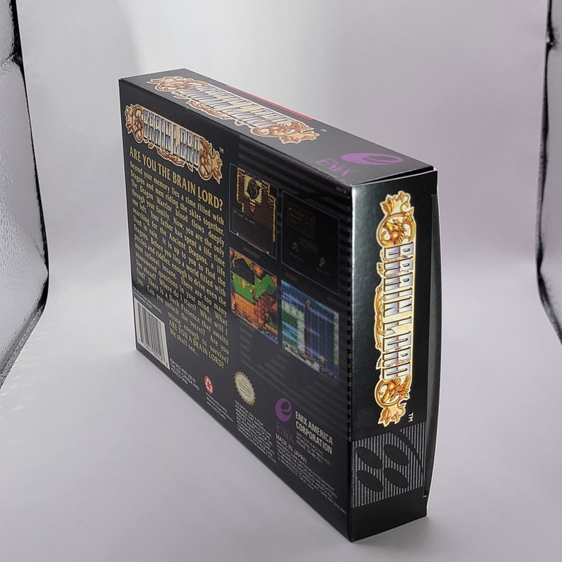 Brain Lord | NTSC | Super Nintendo | SNES | En | Reproduction Box and ...